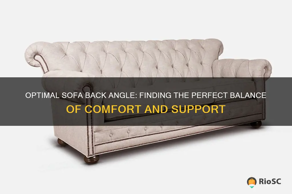 Optimal Sofa Back Angle: Finding The Perfect Balance Of Comfort And ...