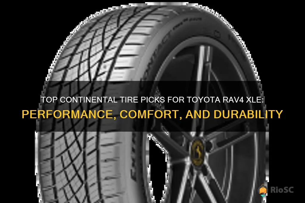 Top Continental Tire Picks For Toyota Rav4 Xle: Performance, Comfort ...