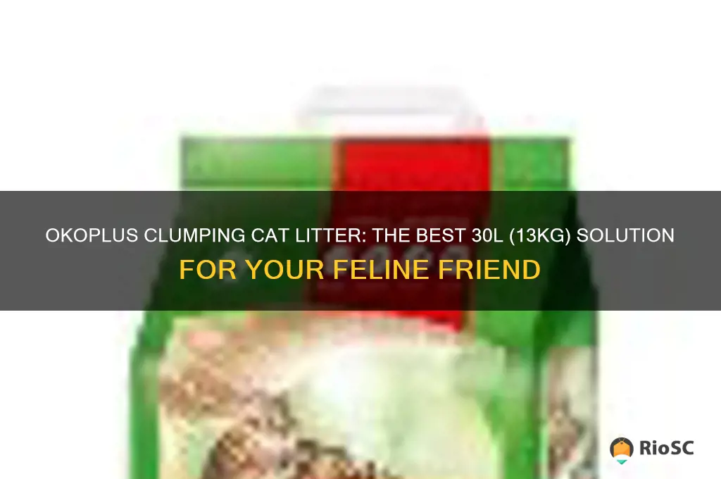 Okoplus Clumping Cat Litter: The Best 30L (13Kg) Solution For Your ...
